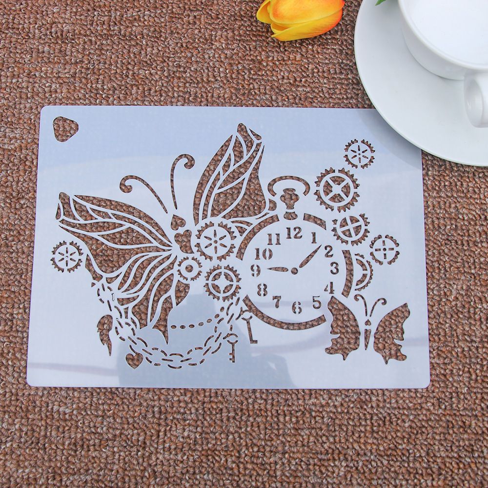 European Classical Gear Clock Butterfly Reusable S... – Vicedeal