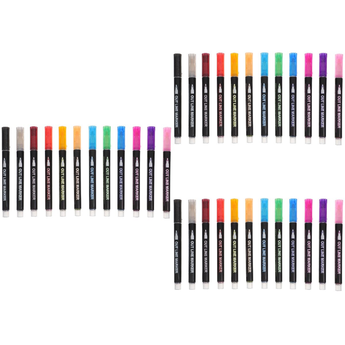 36 pcs Highlighter Key Point Fluorescent Marker Pe... – Grandado