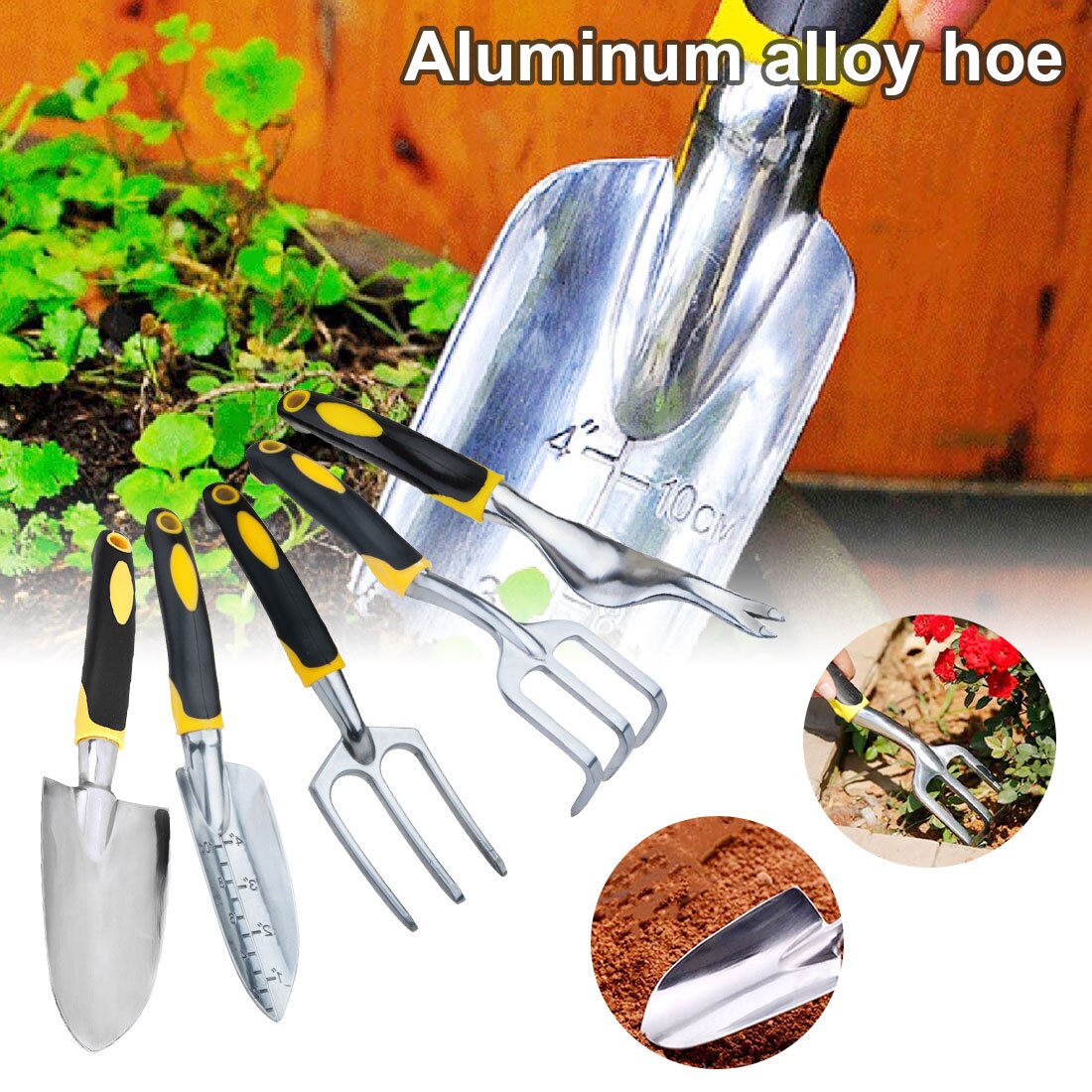 Garden Tool Hand Trowel Bonsai Shovel Rake Set Alu... – Grandado
