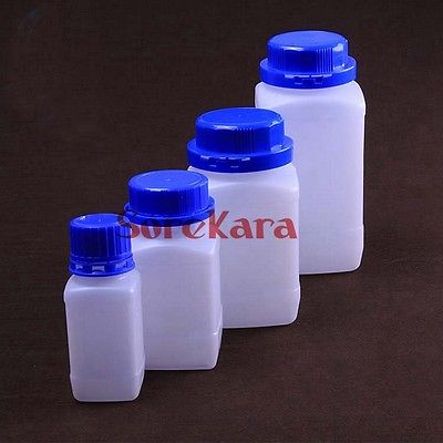 5 x 500ml White plastic Bottle Reagent Bottle Samp... – Grandado