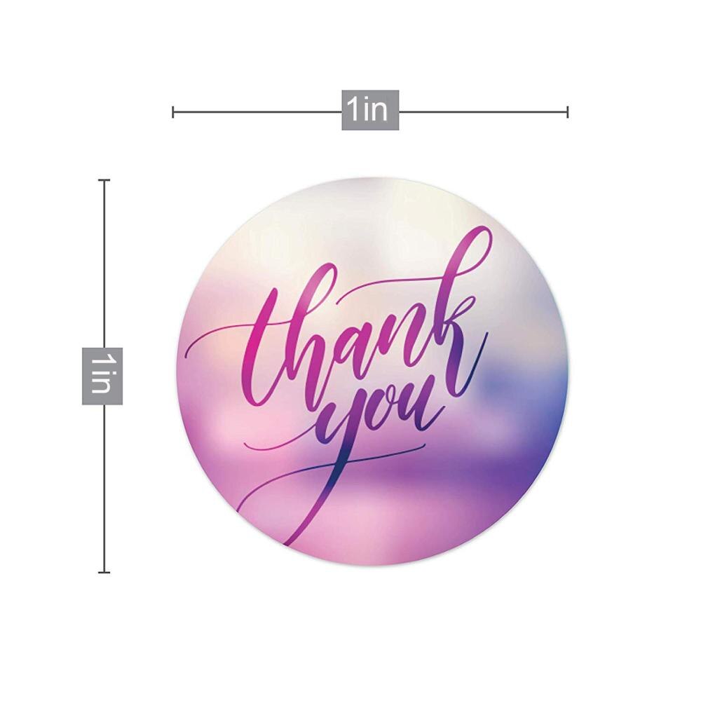 500pcs 1 Inch Purple Thank You Stickers Letter Sti... – Vicedeal