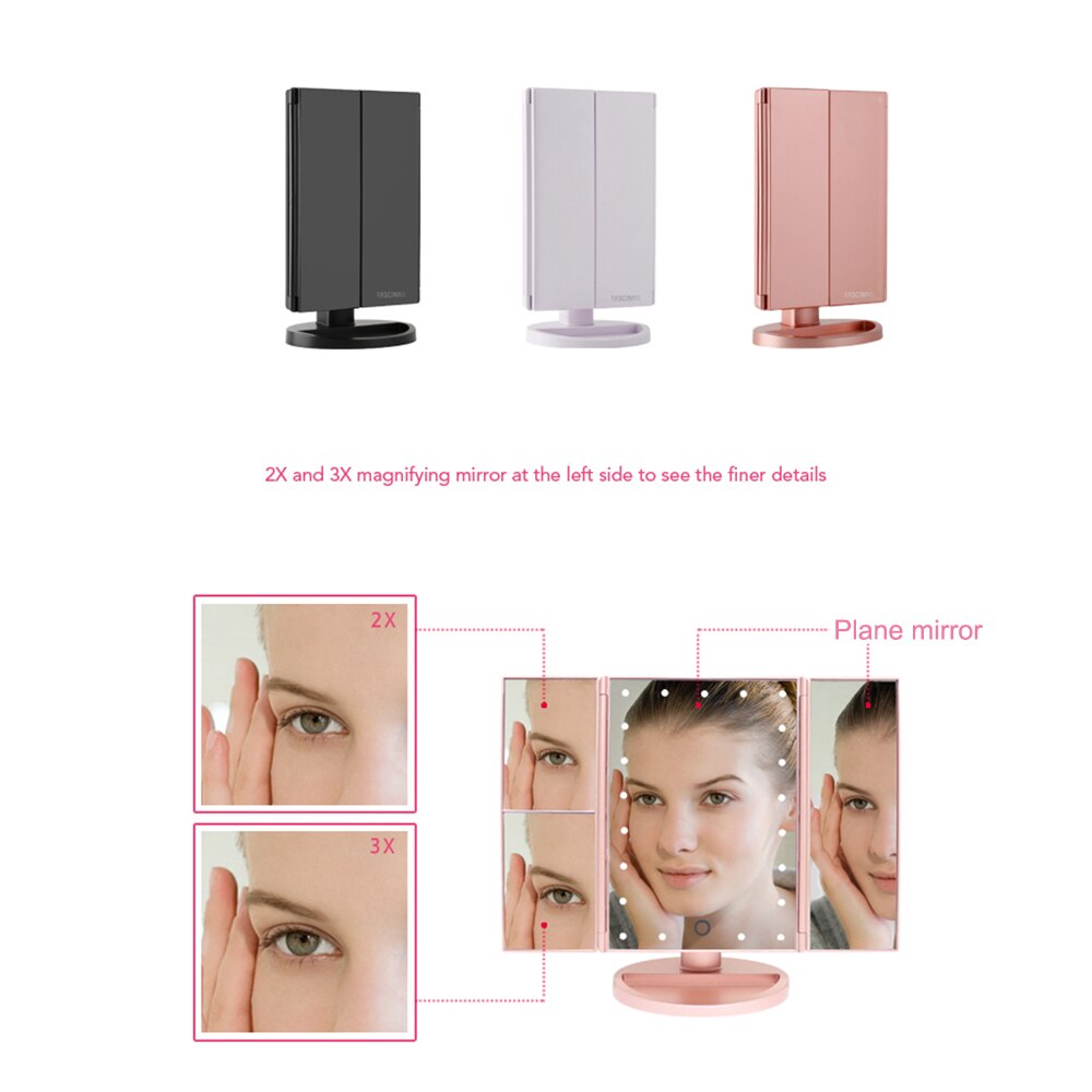 Bad Make-Up Spiegel 22 Led Touch Screen Make-Up Sp... – Grandado