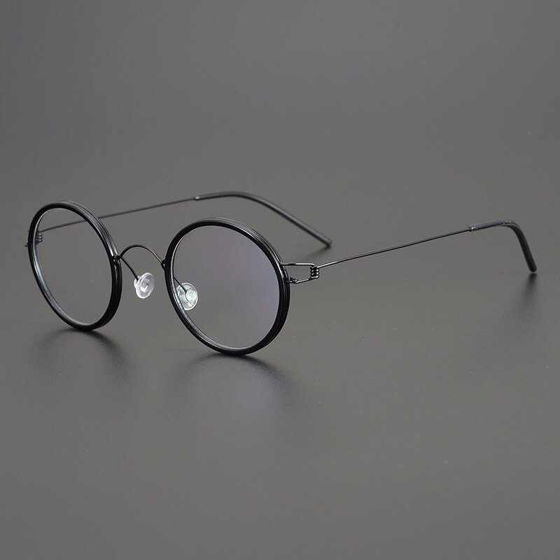 Handmade Retro Round Titanium Optical Glasses Fram... – Grandado