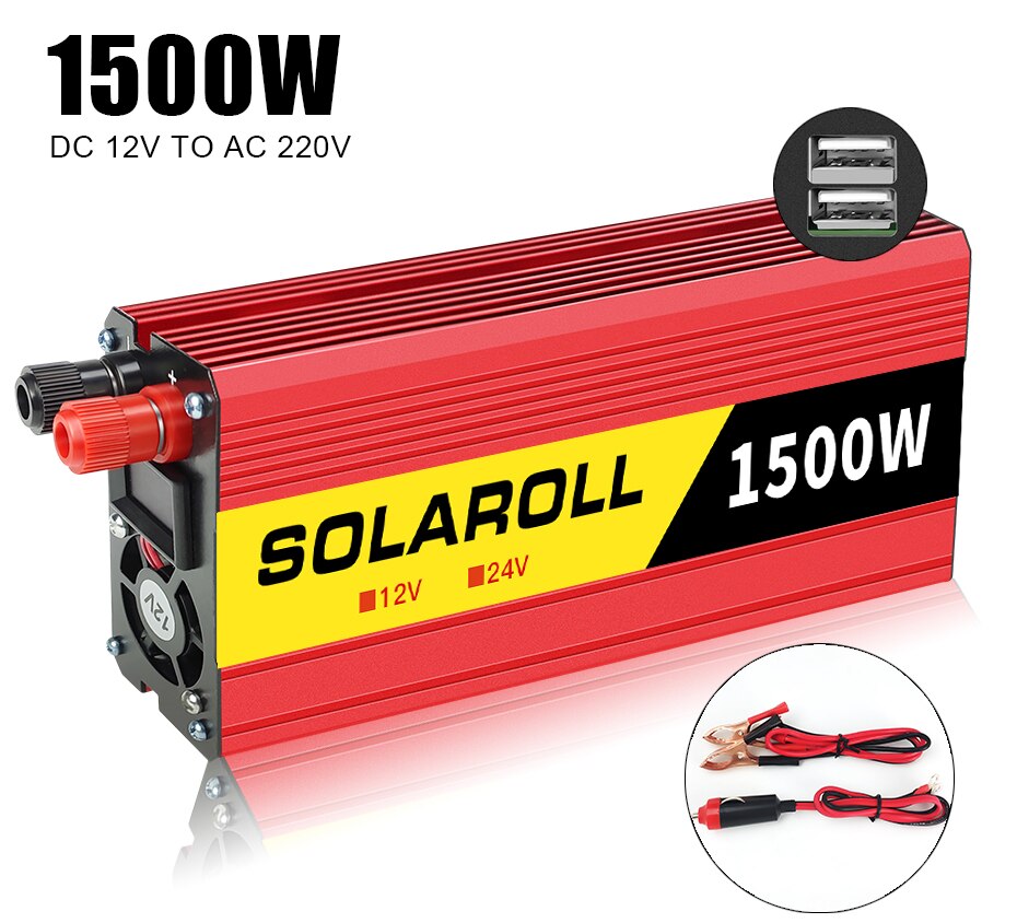 600w 1500W 2600wCar Power Inverter DC 12V to AC 22... – Grandado