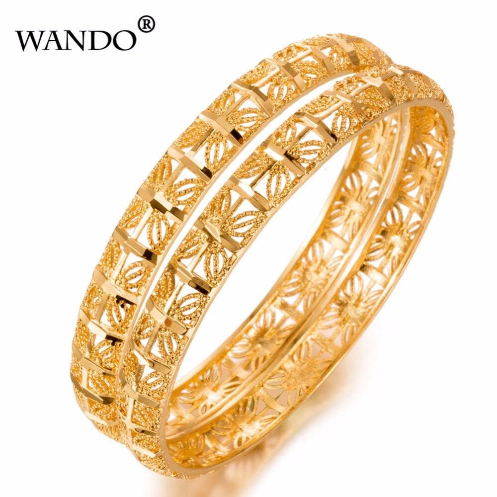 WANDO 1pcs Luxury Ethiopian Bangles For Women 24k ... – Vicedeal