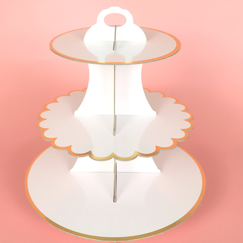 3 Tier Cake Stand Wedding Supplies Disposable Snac... – Grandado