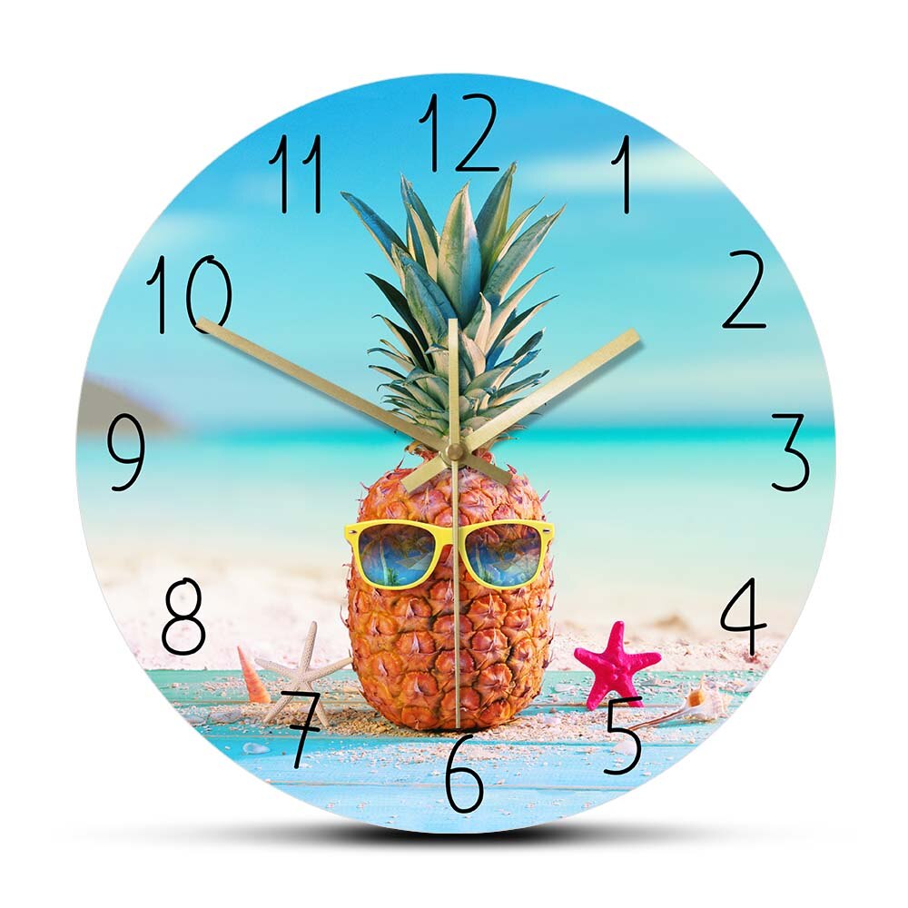Pineapple With Sunglass On Seahore Summer Wall Clo... – Vicedeal
