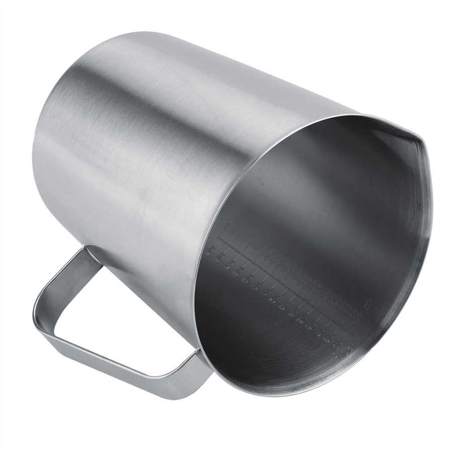 2000ml Große Edelstahl Messbecher Becher Milch Auf... – Vicedeal