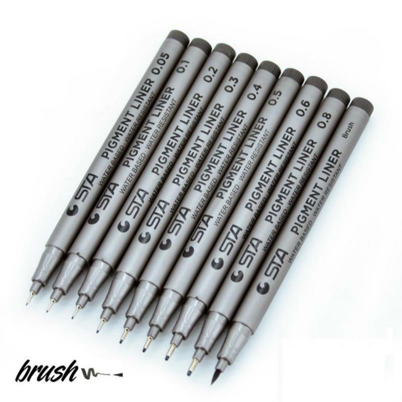 Pigment Liner Pigma Micron Inkt Marker Pen Waterba... – Vicedeal