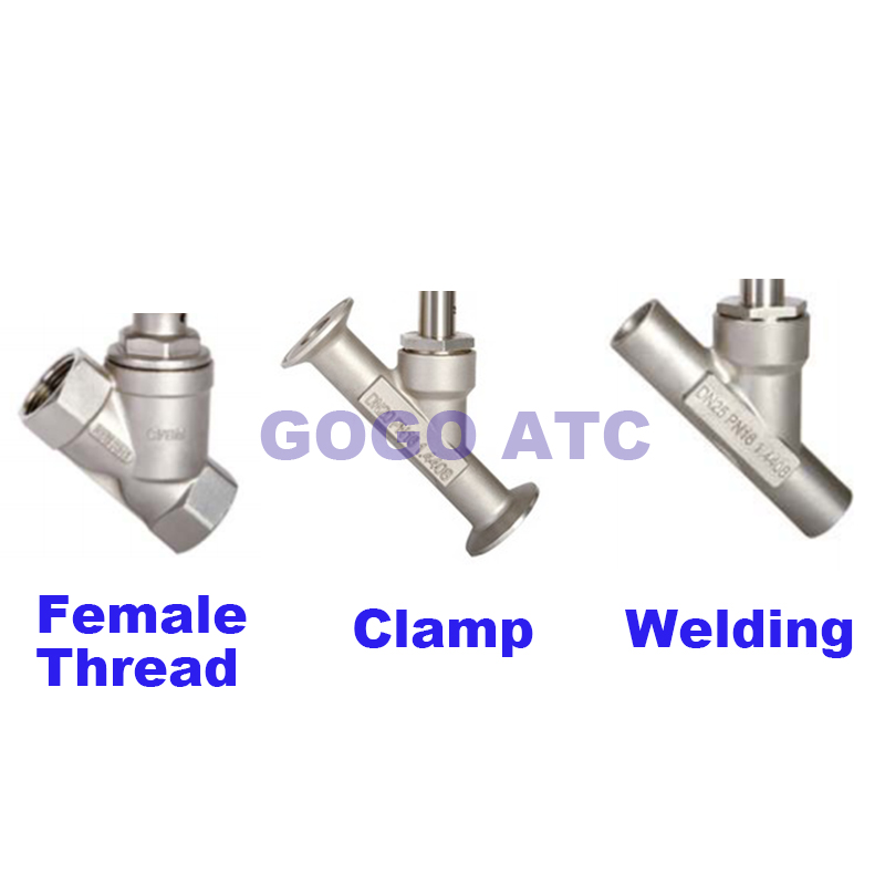 Stainless steel pneumatic Angle seat valve female ... – Vicedeal