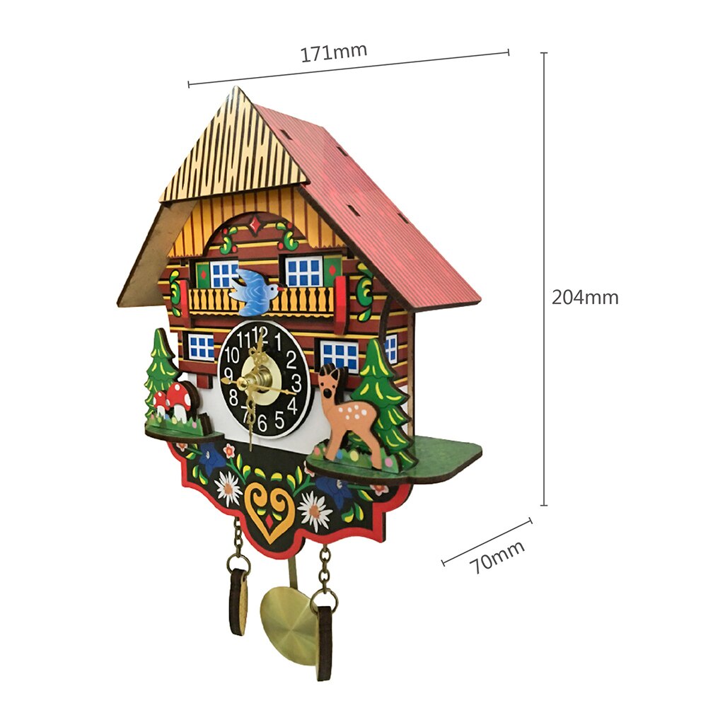 3D Cartoon Cuckoo Wall Hanging Swing Quartz Clock ... – Grandado