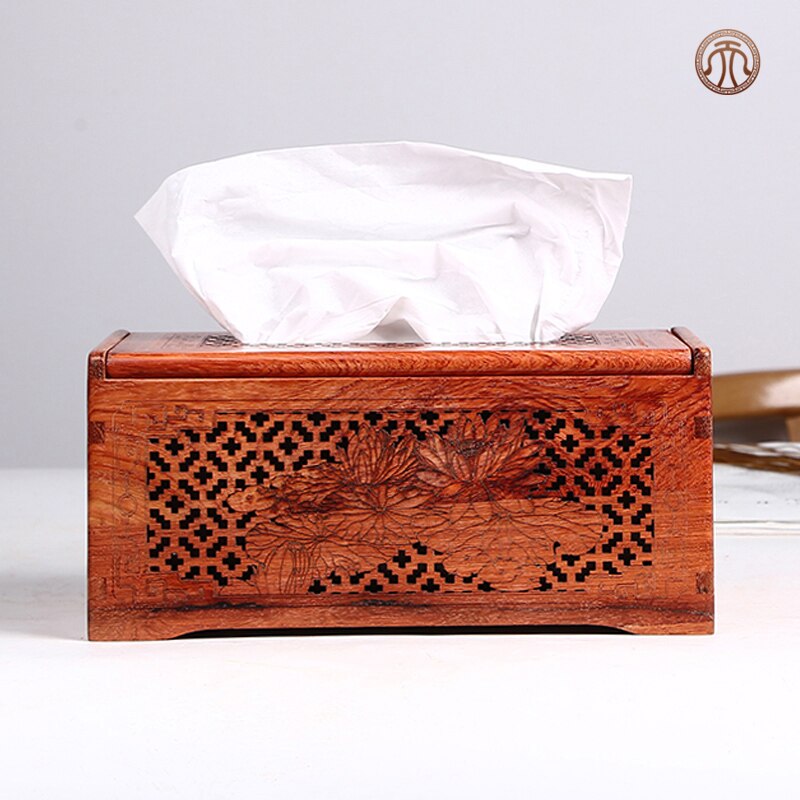 NEWYEARNEW Vintage Solid Wood Tissue Box Paper Sto... – Grandado