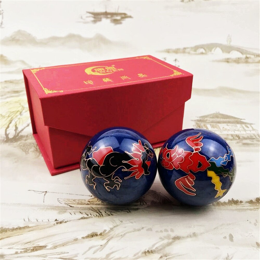 Imitation Cloisonne hollow baoding balls with chim... – Vicedeal