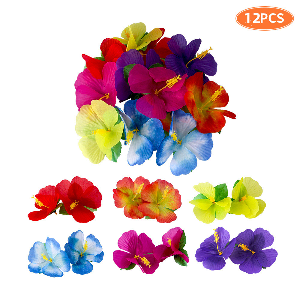 Hawaiian Luau Party Supplies Straw Color Grass Tab... – Grandado