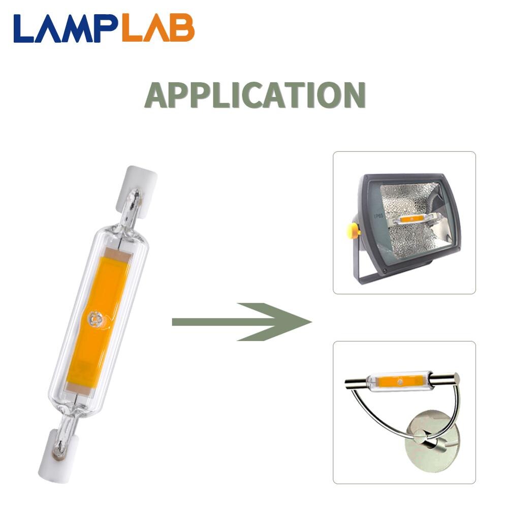 LED Lamp R7s COB AC 220V 240V 78mm 118mm Glazen Bu... – Vicedeal