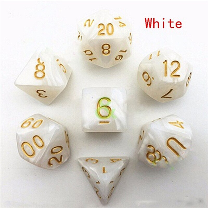 7Pcs/set Digital Dice Game Polyhedral Multi Sided ... – Grandado