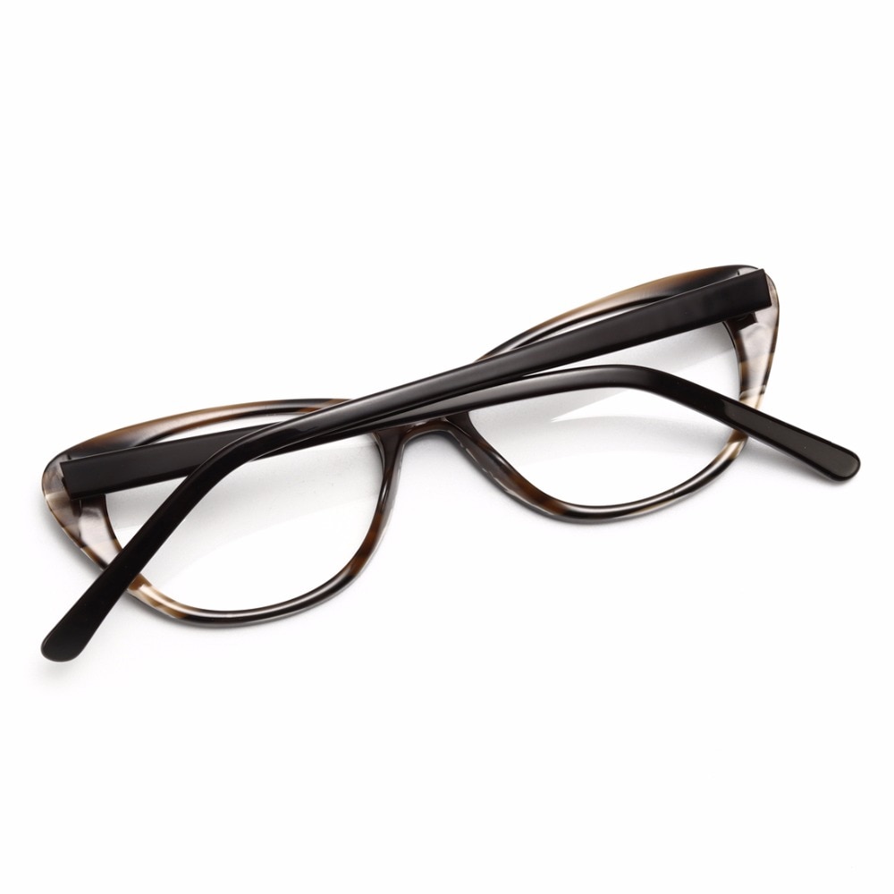 eyeglasses women frame cat eye vintage brand clear... – Grandado
