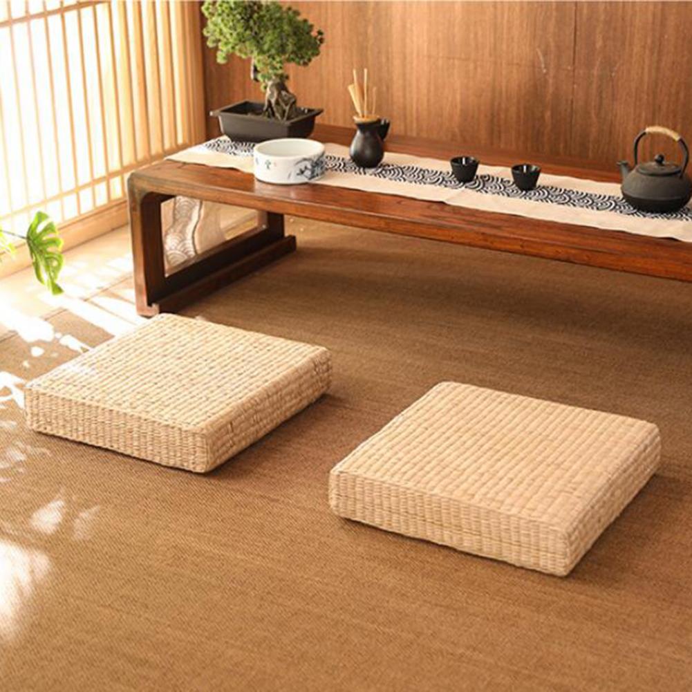 Pastoral wind straw Japanese meditation cushion ta... – Grandado