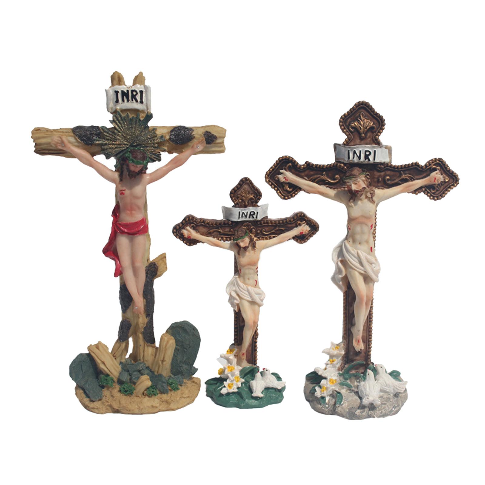 Catholic Church Standing Crucifix Jesus Cross Chap... – Grandado