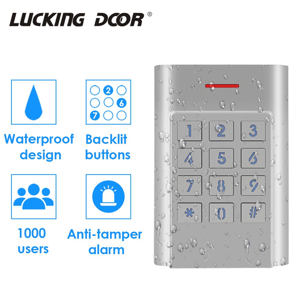 IP68 Waterdichte Standalone Access Control Keypad ... – Grandado