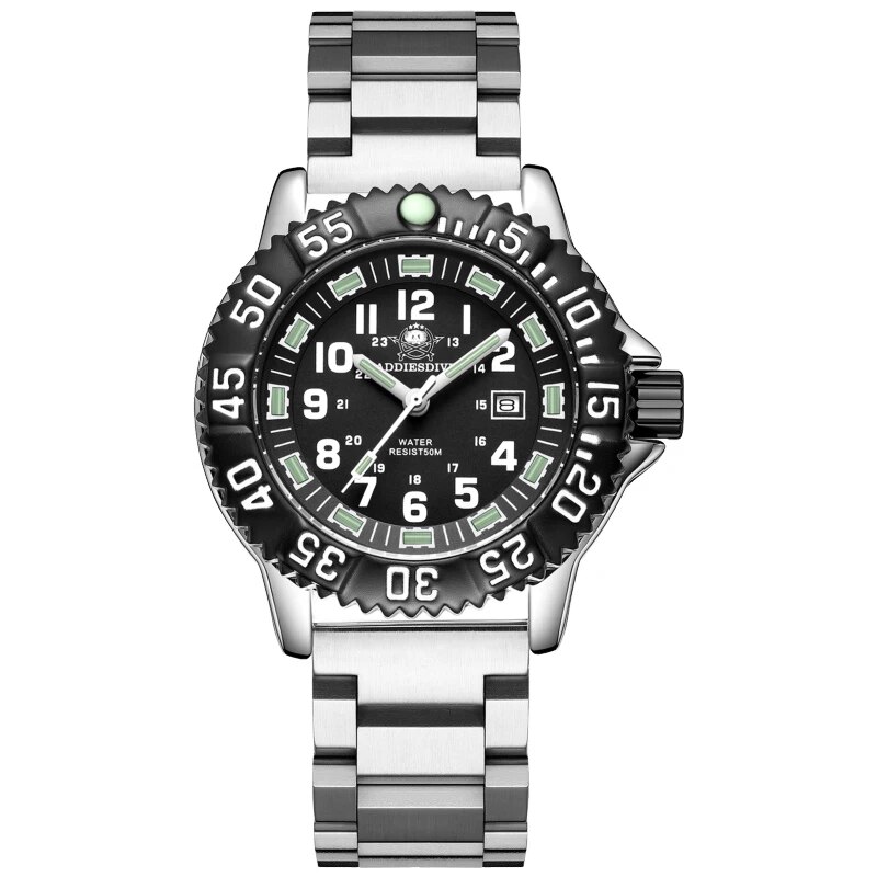 Addies Dive Men Casual Watch Calendar Display 50m ... – Grandado