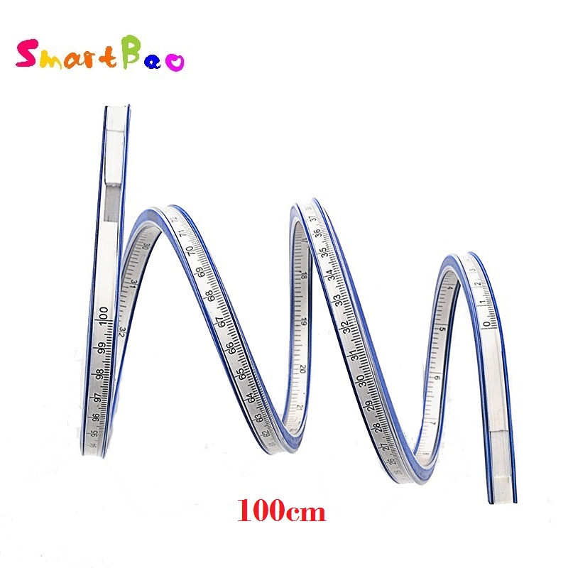 100cm Snake Shaped Ruler Soft Flexible Curve Ruler... – Vicedeal