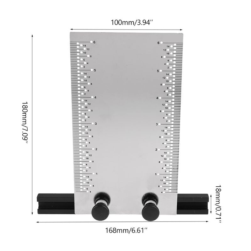 6 inch Stainless Steel Woodworking T-Rule Ruler Mu... – Vicedeal