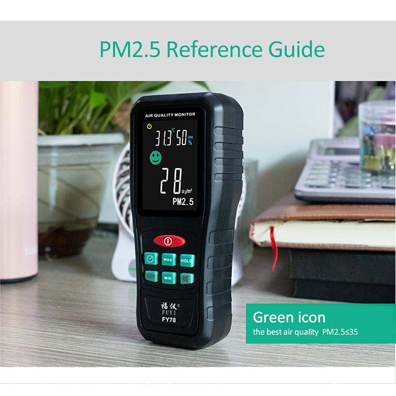 Digital Air Monitor PM2.5 Meter Temperature And Hu... – Grandado