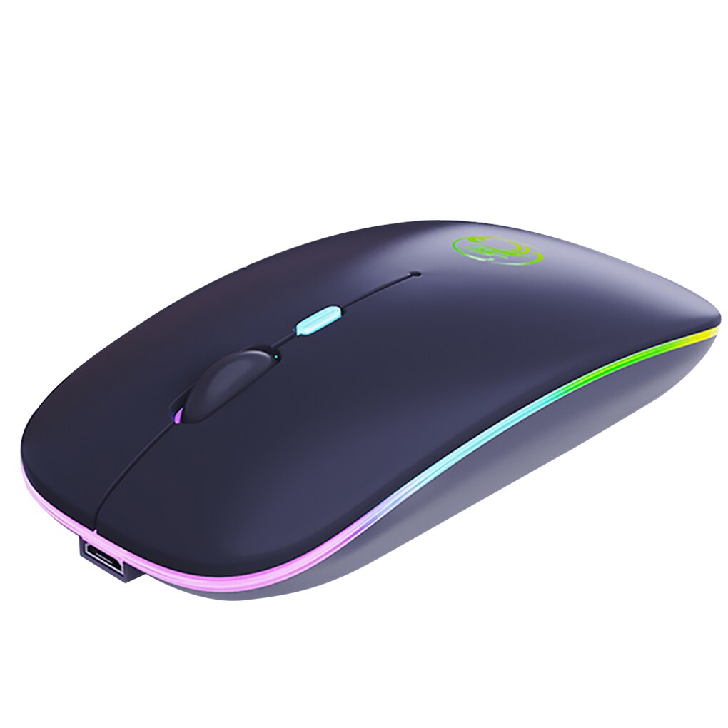 Wireless Mouse 2.4G RGB Rechargeable Mouse Wireles... – Grandado