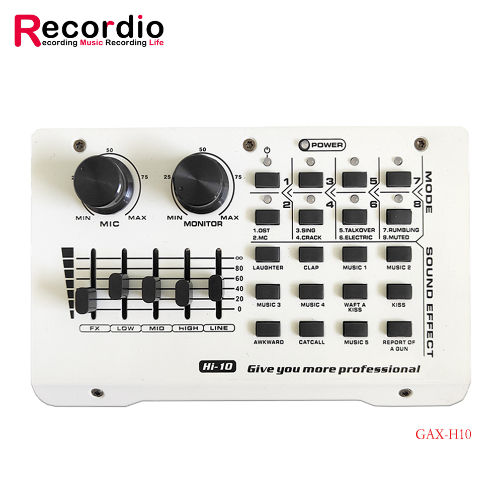 GAX-H10 Recording Live Sound Card condenser microp... – Grandado