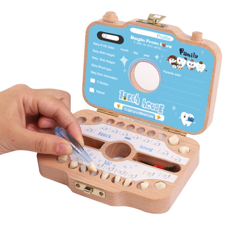 Tooth Box organizer baby save Milk teeth storage w... – Vicedeal