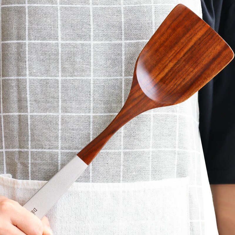 Wooden cooking pots set rice soup serving spoon so... – Vicedeal