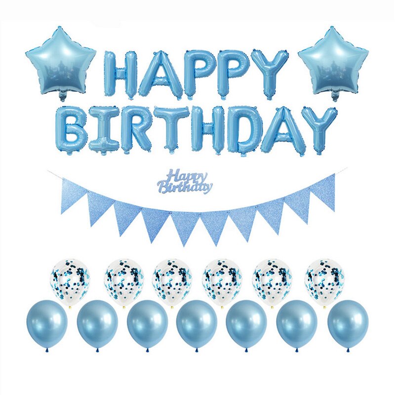 1Set Foil Letter Happy Birthday Banner Pennant Bun... – Grandado