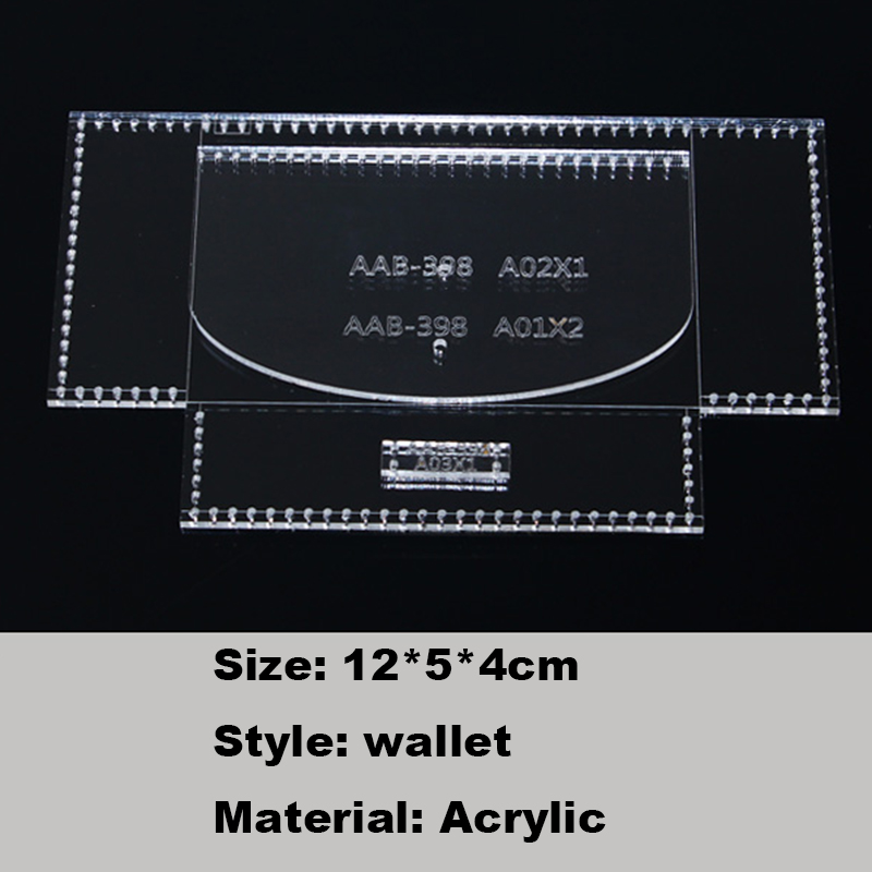 1set Acrylic Template Pattern for Lovely wallet So... – Grandado
