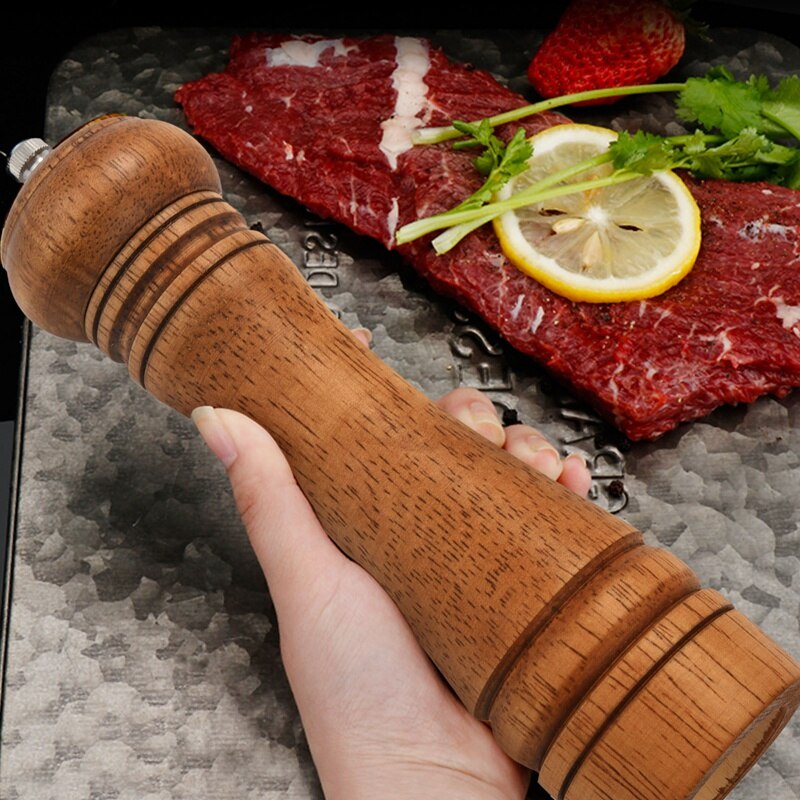 Pepper Grinder Pepper Mill Solid wood with strong ... – Vicedeal