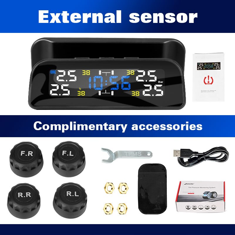TPMS Wireless Car Alarm Tire Pressure Monitoring S... – Vicedeal