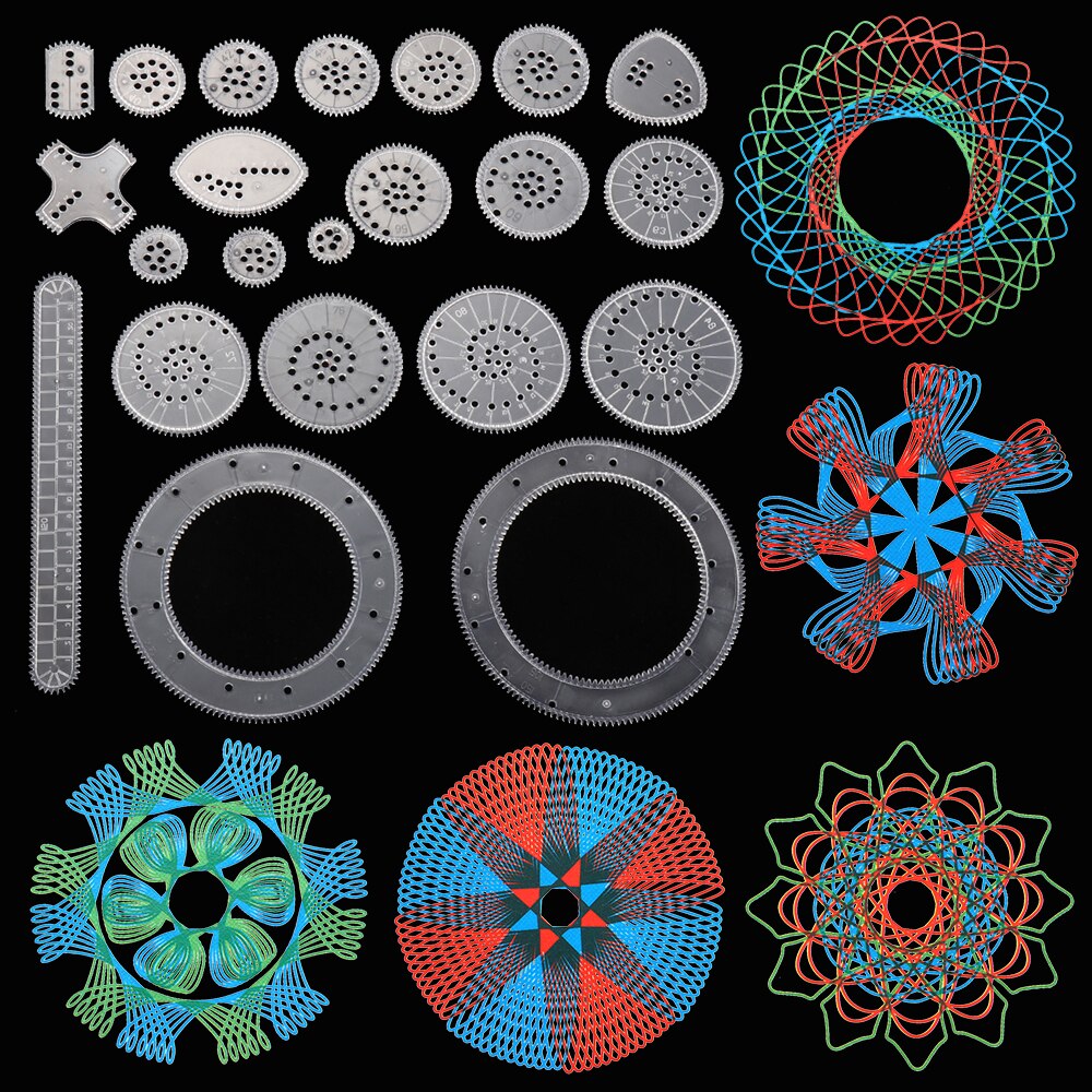 27Pcs/Set Drawing Template Rulers Drawing Toys Int... – Grandado