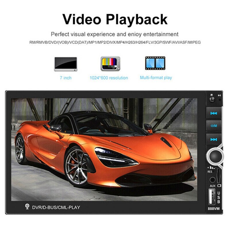 HD for Car MP5 Player Bluetooth o AUX USB Player w... – Grandado