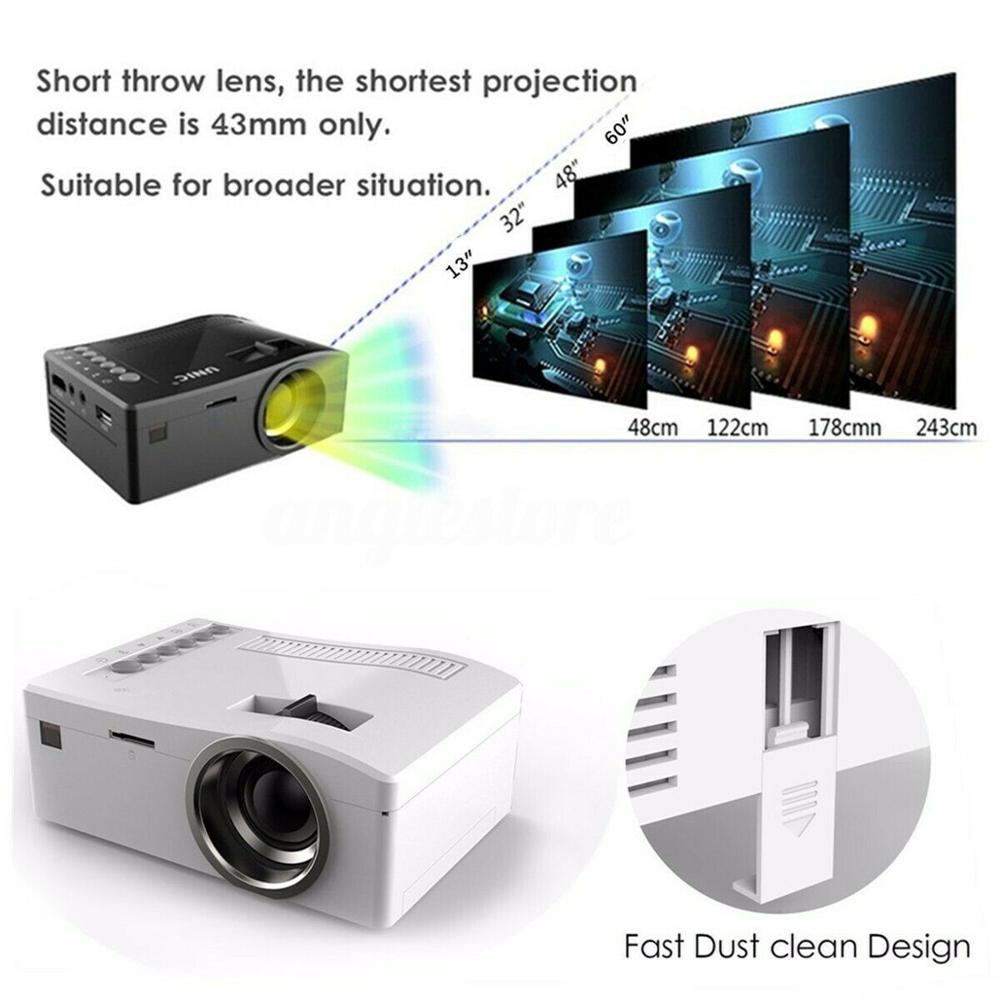 1080P HD Mini Portable LED Projector 3D Home Theat... – Grandado