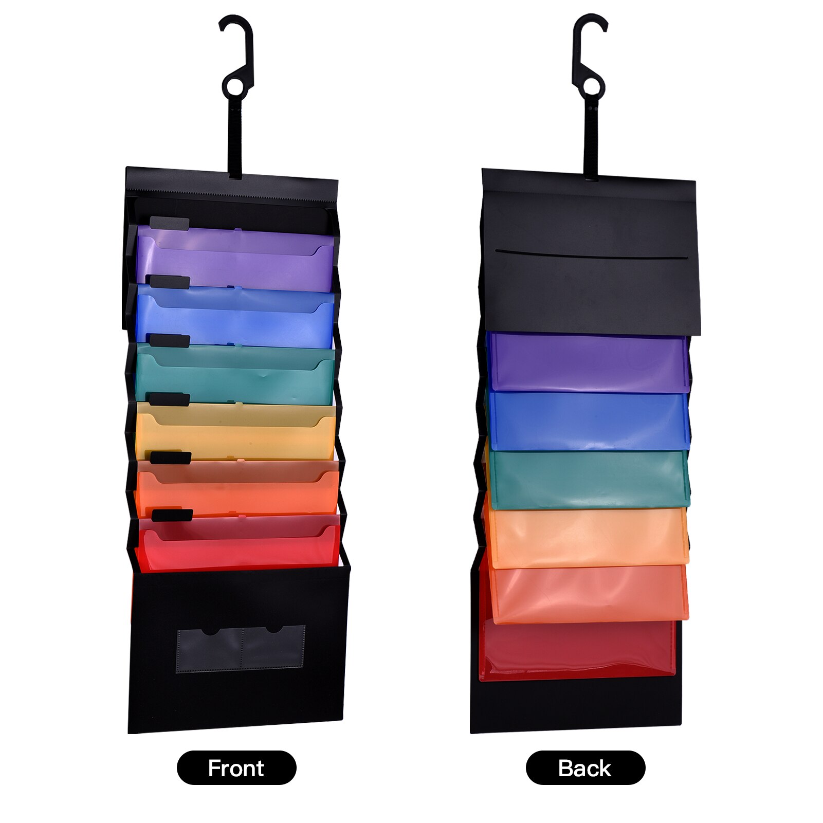 6 Pockets Hanging File Folder Accordian File Organ Vicedeal