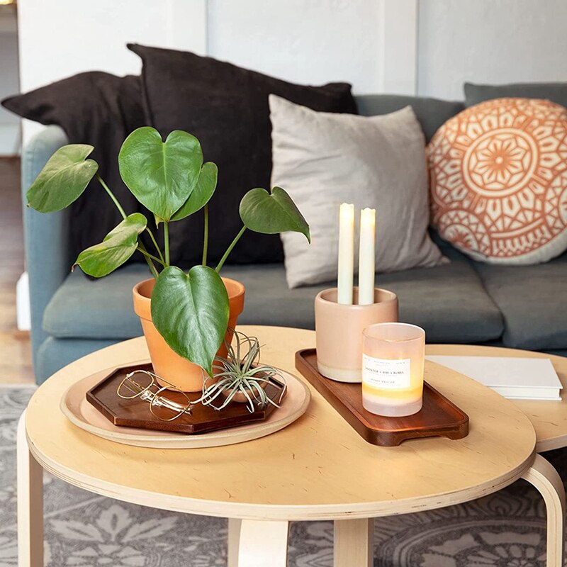 Solid Wood Dinner Plate Rectangular Wooden Dinner ... – Grandado