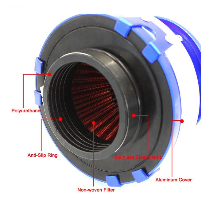 1 Pcs 76MM Mushroom Head Metal Shell Air Intake Be... – Grandado