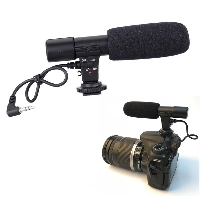 Mic-01 3.5mm DV Stereo Microphone for Canon Nikon ... – Vicedeal