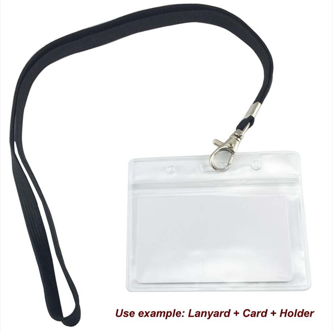Plastic Horizontal Name Tag Badge ID Card Holders,... – Vicedeal