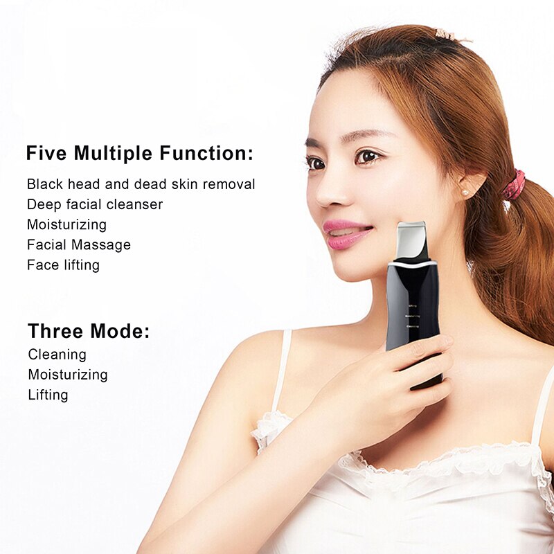 Ultrasonic Skin Scrubber Blackhead Remover Face Sc... – Vicedeal