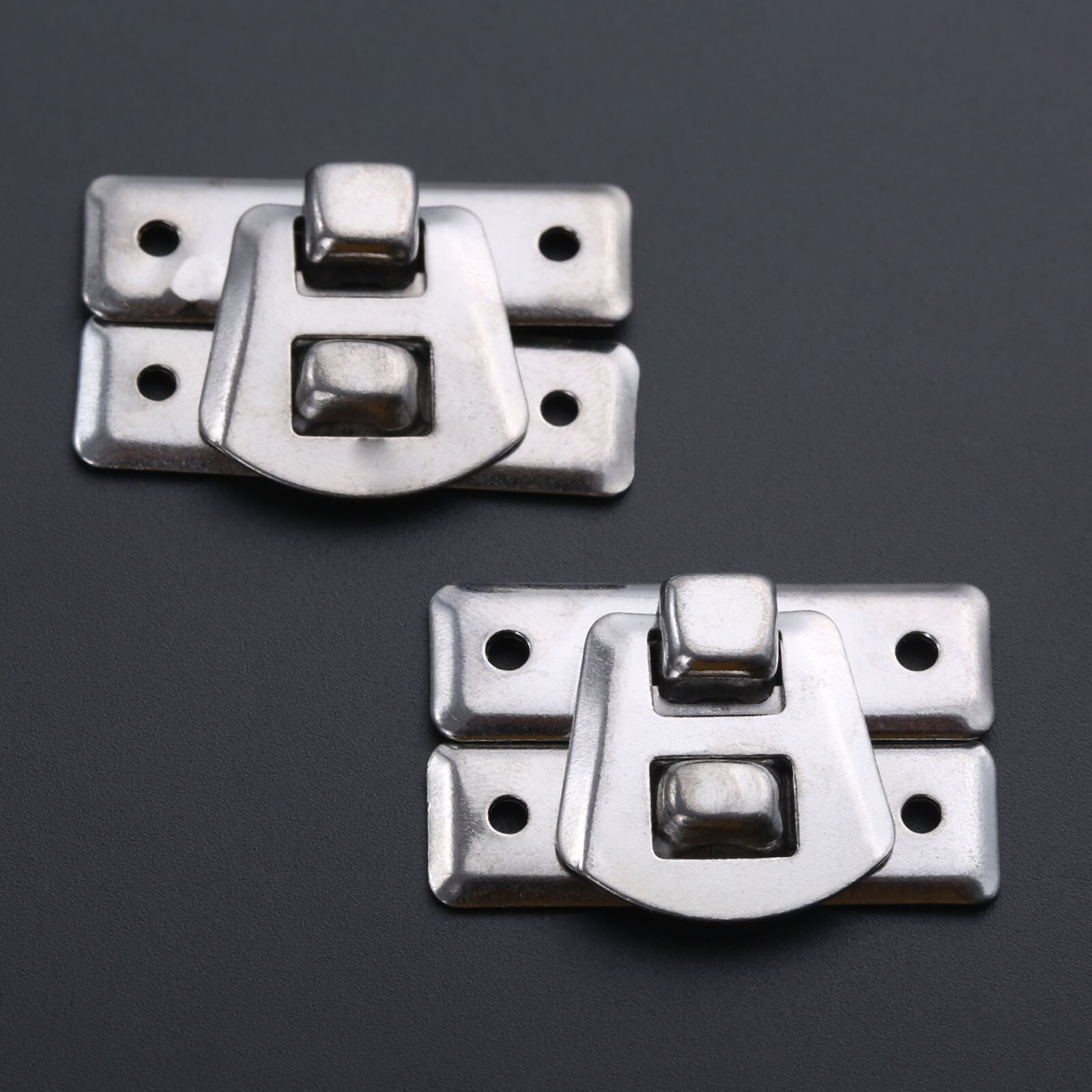 10Pcs Silver Box Hasps Iron Lock Catch Latches Zin... – Grandado