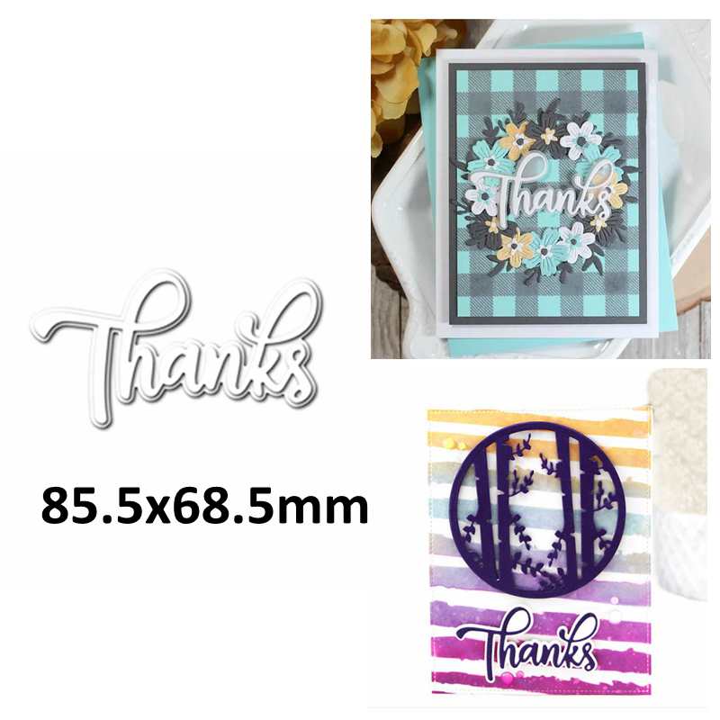 Metal Cutting Dies Circle Tree Thanks Hello Words ... – Vicedeal