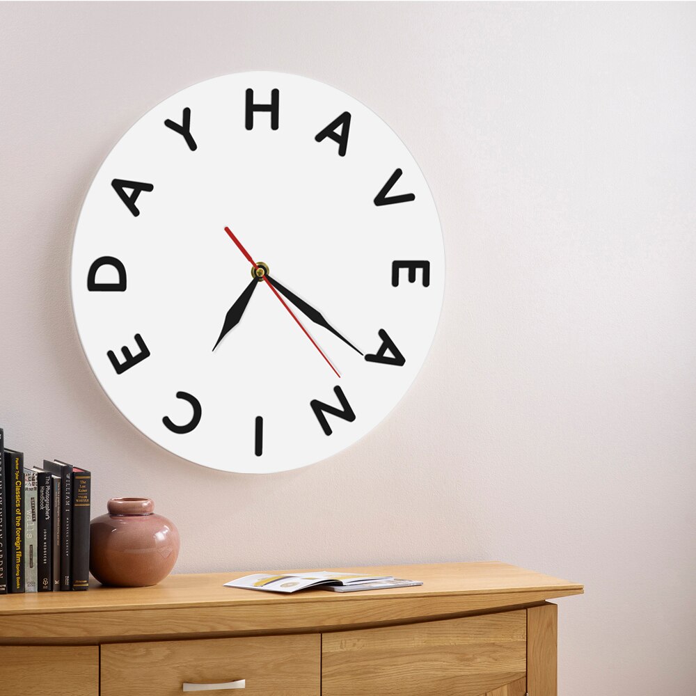 Have A Nice Day Mood Time Clock English Letter 3D ... – Grandado