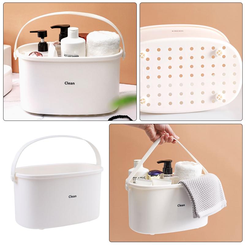 1Pc Bathroom Shower Basket Wet Cloth Container Bat... – Grandado