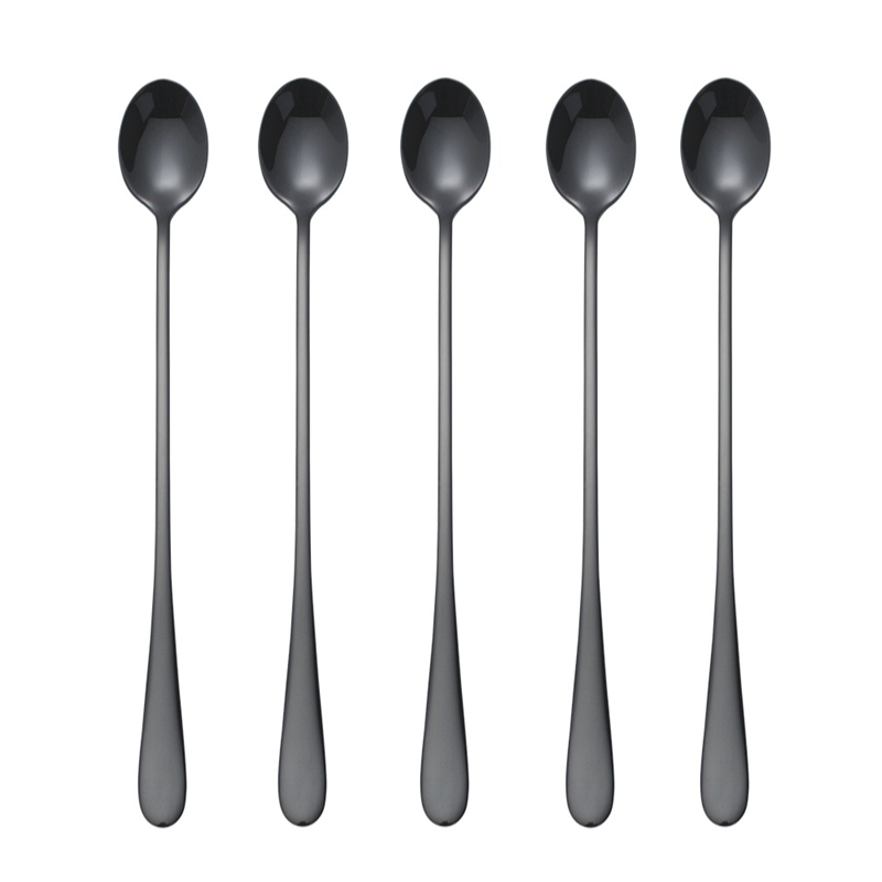 5Pcs Stainless Steel Coffee Spoon Juice Stirring L... – Grandado